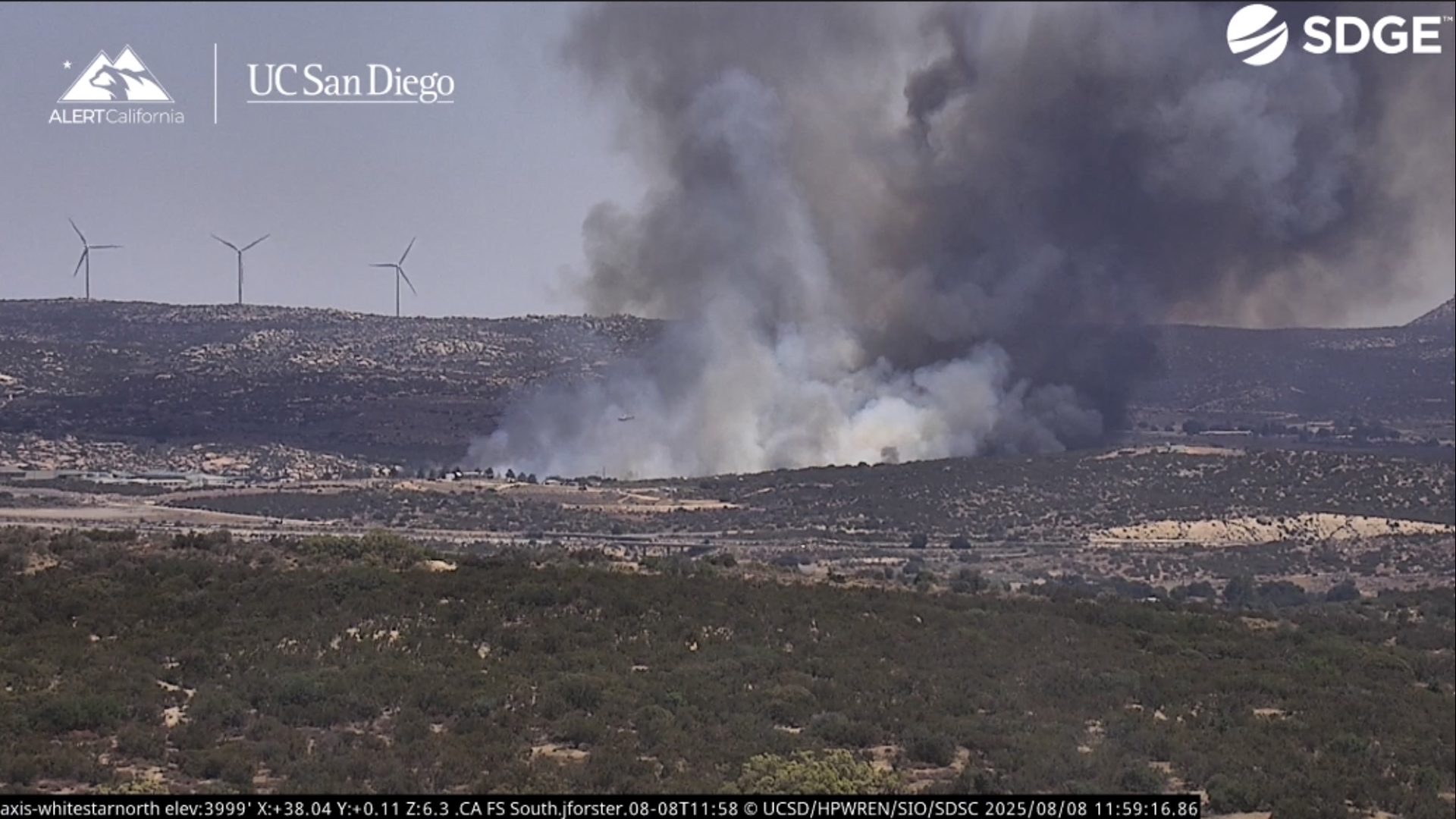 Brush fire, smoke, flames, any evacuations, map in Boulevard near I-8 | cbs8.com