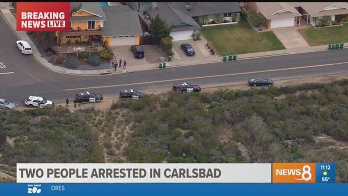 Two people arrested in Carlsbad at gunpoint | cbs8.com