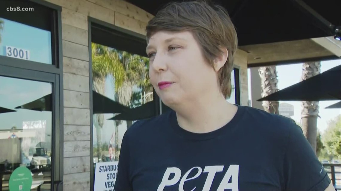 PETA holds sit-in at Bay Park Starbucks to protest non-dairy milk ...