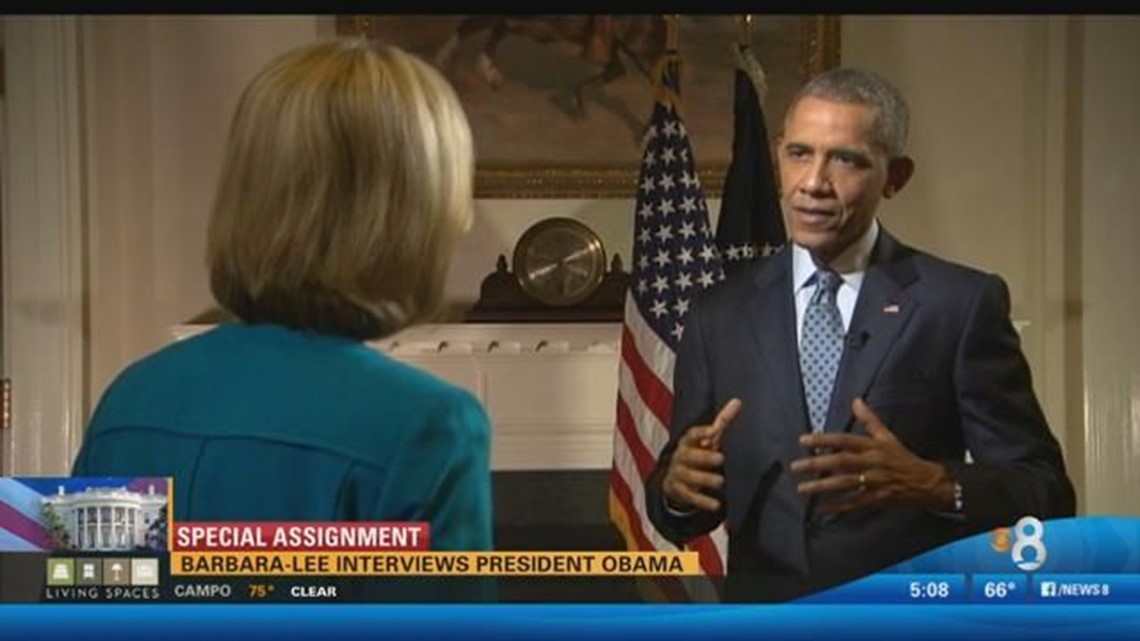 Barbara-Lee Edwards interviews President Obama | cbs8.com