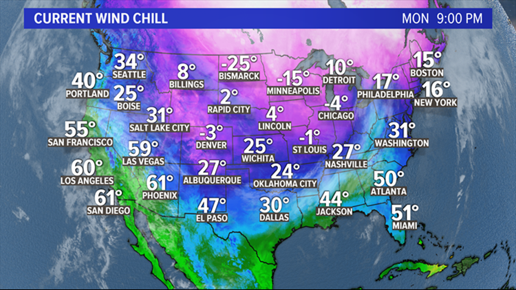 Record-breaking cold coming to Midwest after snowstorm | cbs8.com