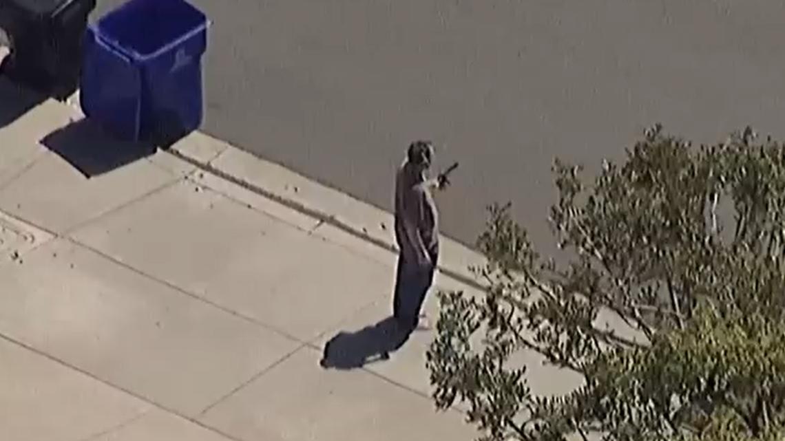 Man waving gun shot by officers in Scripps Ranch standoff | cbs8.com