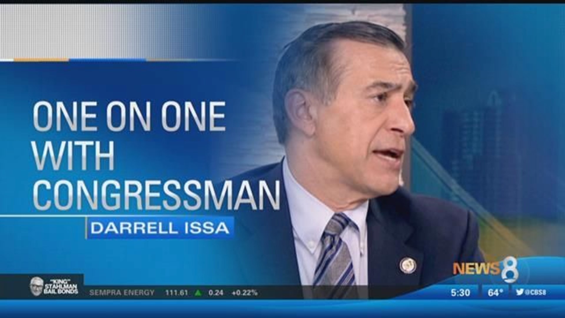 CBS News 8's one-on-one interview with Congressman Darrell Issa | cbs8.com