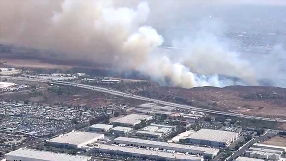 Caliente Fire in Otay Mesa: 448 acres burned, 100% contained | cbs8.com