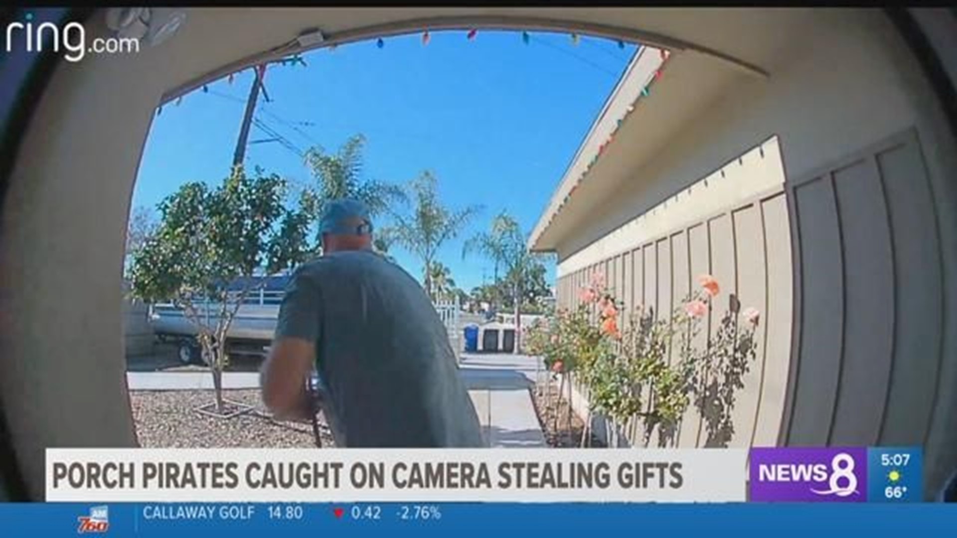 Porch pirates caught on camera stealing gifts | cbs8.com
