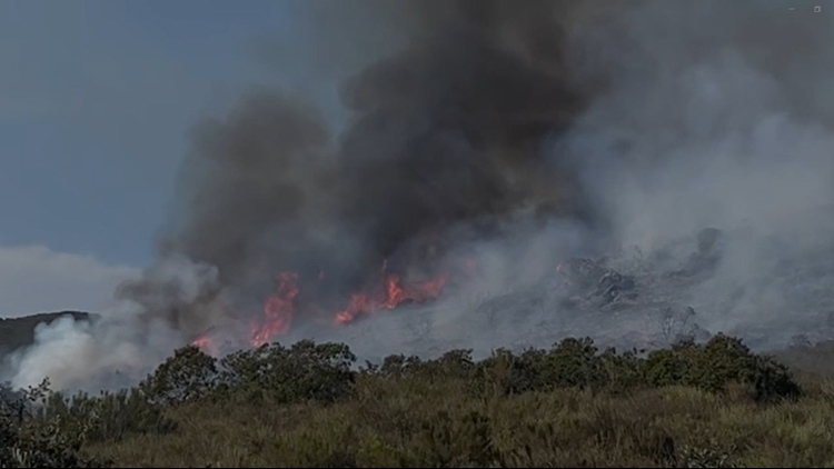 Brush fire, smoke, flames, evacuations, map in San Diego near Poway | cbs8.com