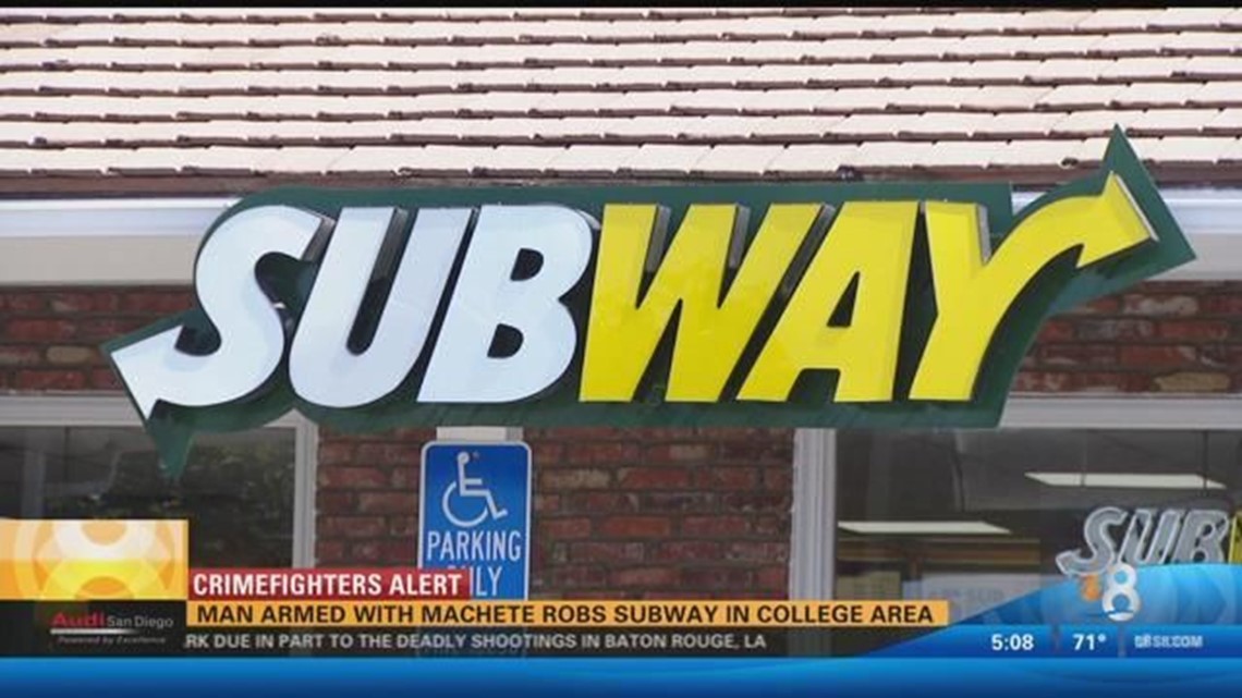 Man armed with machete robs Subway in College Area | cbs8.com