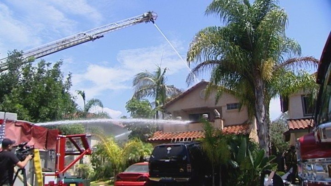 Fire causes $150K in damages to Oceanside home | cbs8.com