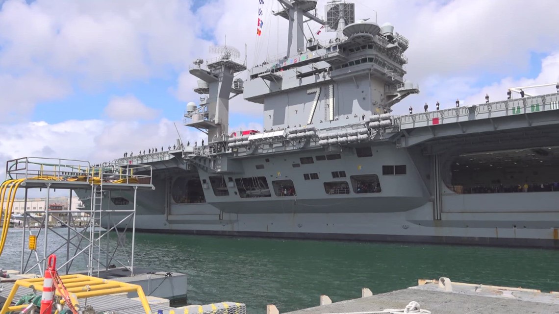 USS Theodore Roosevelt returns to San Diego after undergoing major ...