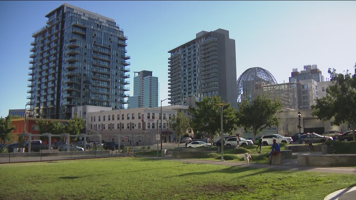 Downtown residents concerned over Fault Line Park trash piling up ...