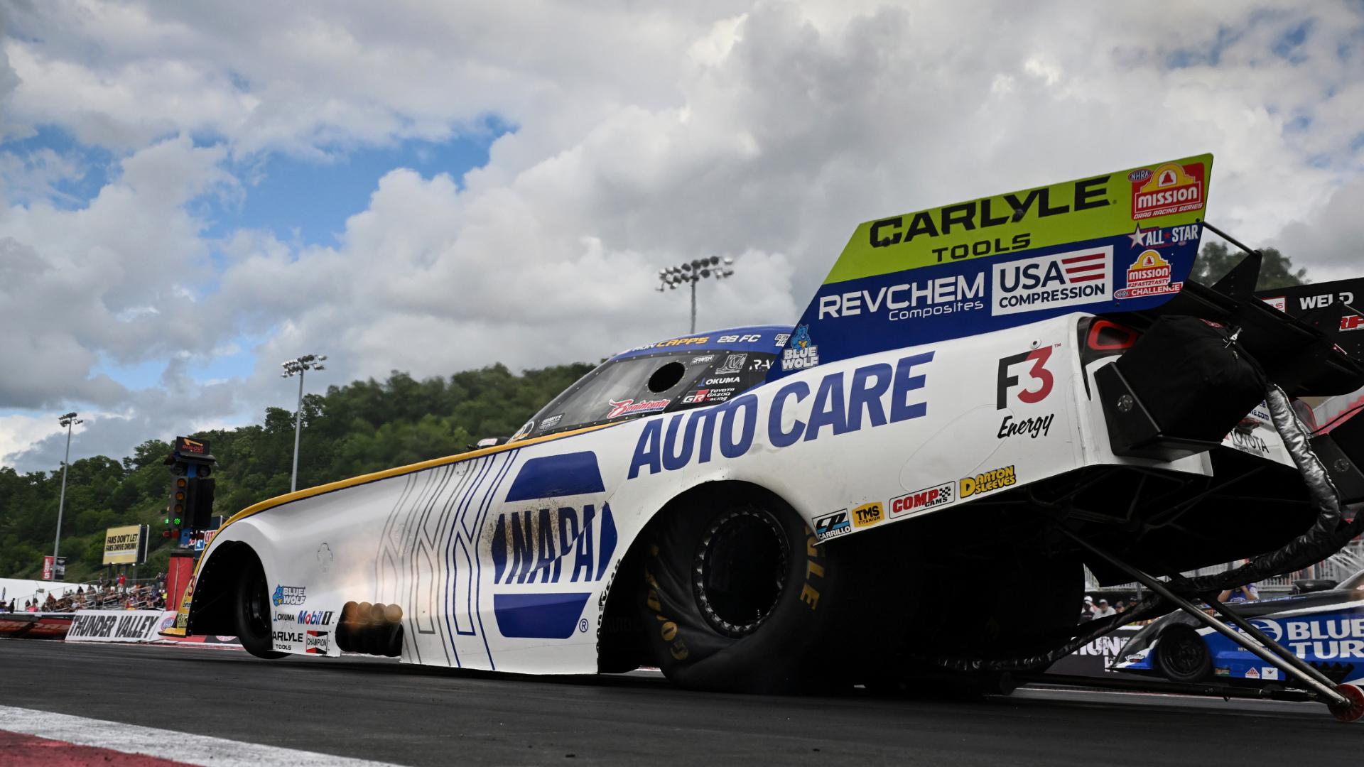 Ron Capps wins Funny Car race in Bristol, honored with Hot Wheels car ...