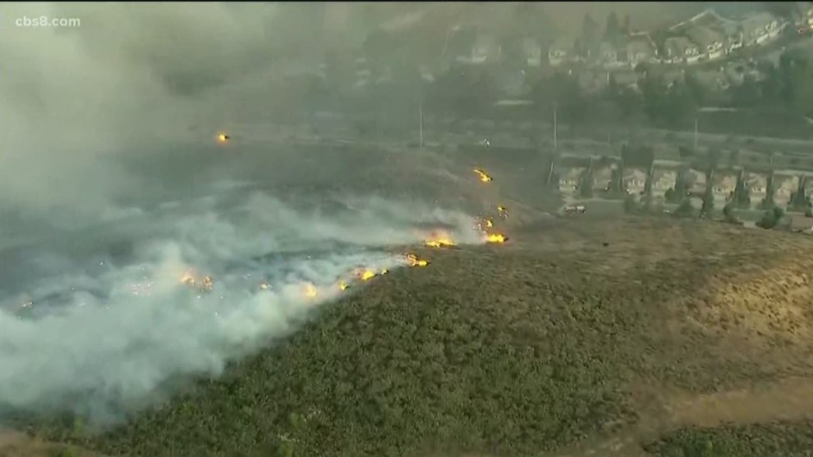 Easy Fire burning in Simi Valley | cbs8.com
