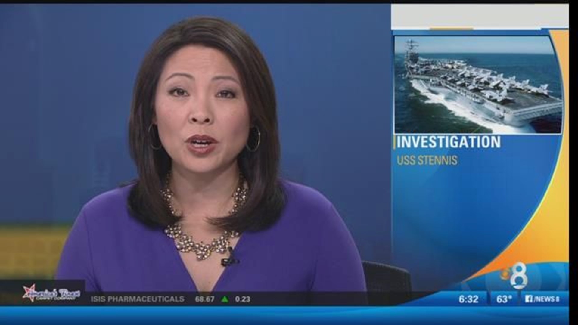 Navy lieutenant accused of peeping aboard USS Stennis | cbs8.com