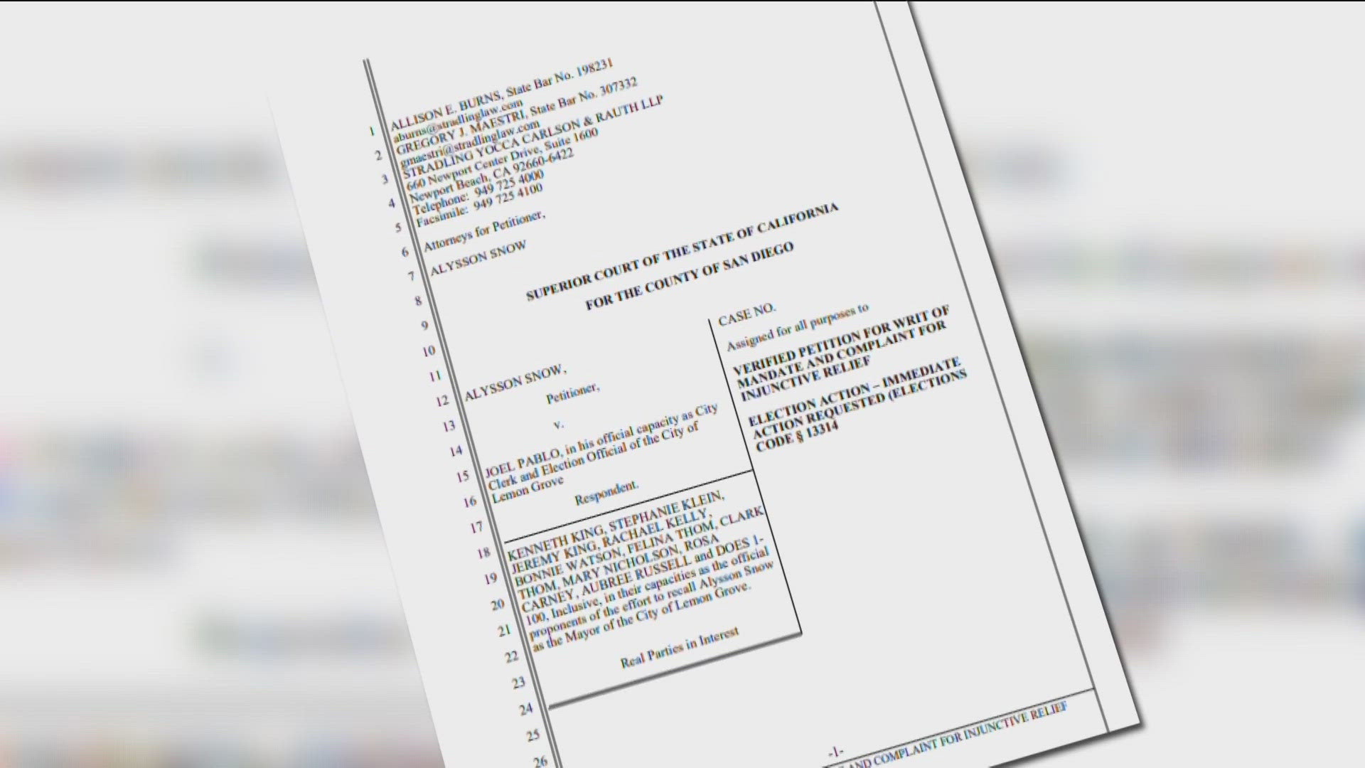 Lemon Grove recall effort lawsuit | cbs8.com