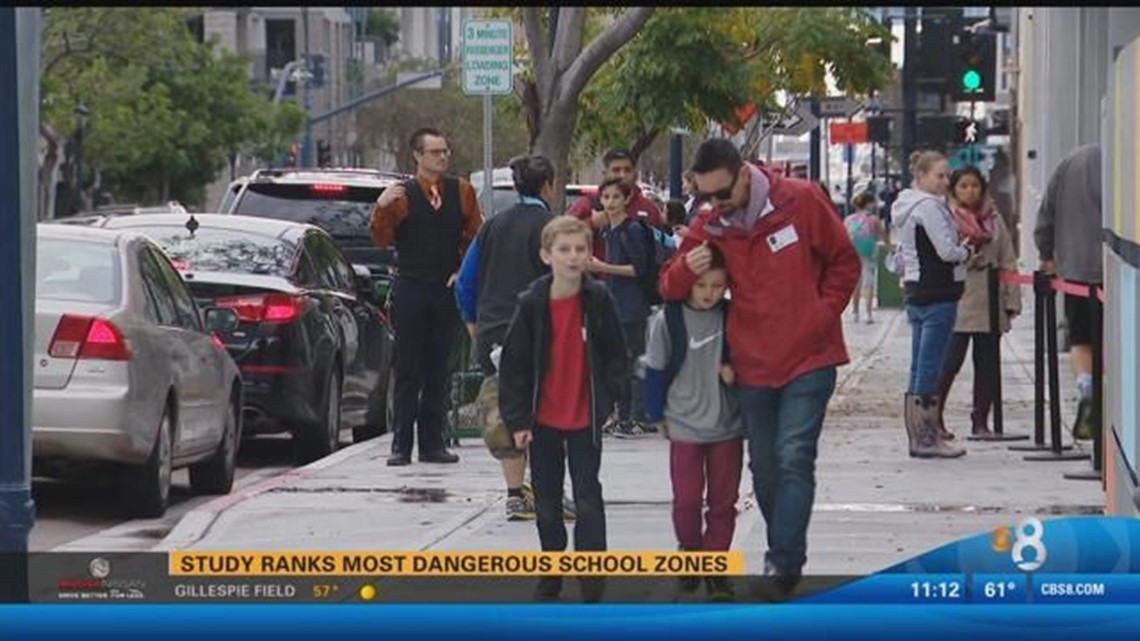 Study ranks San Diego’s most dangerous school zones | cbs8.com