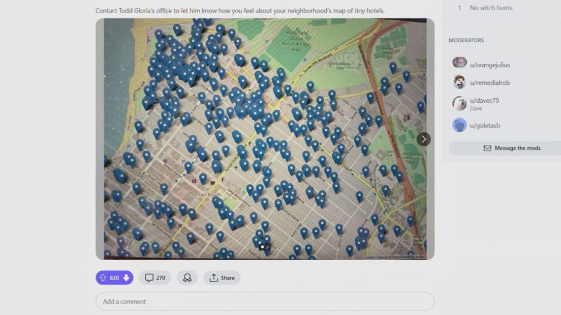 Maps of vacation rentals in San Diego stirs housing debate | cbs8.com