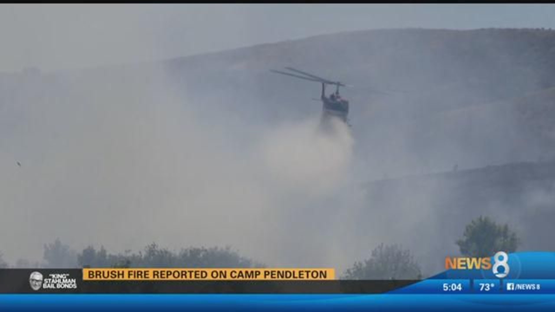 Arson could be to blame in Camp Pendleton brush fire | cbs8.com