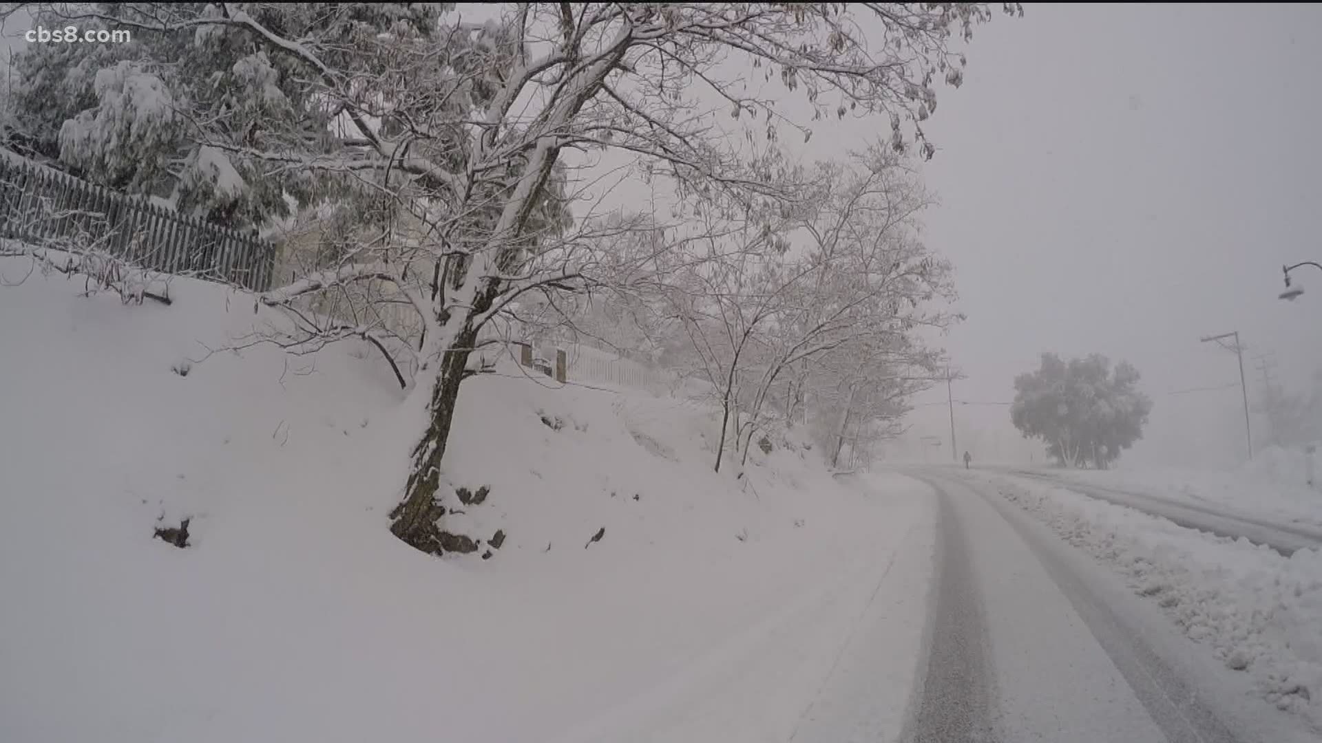 More rain, snow expected as stormy weather continues in San Diego ...