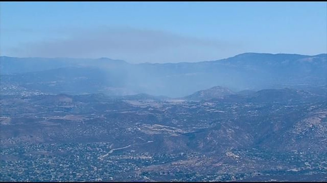 Casner Fire: Brush fire blackens 14 acres near Ramona, fully contained ...