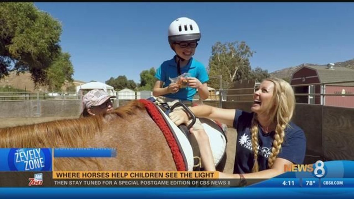 Sunshine Ranch: Where horses help children see the light | cbs8.com