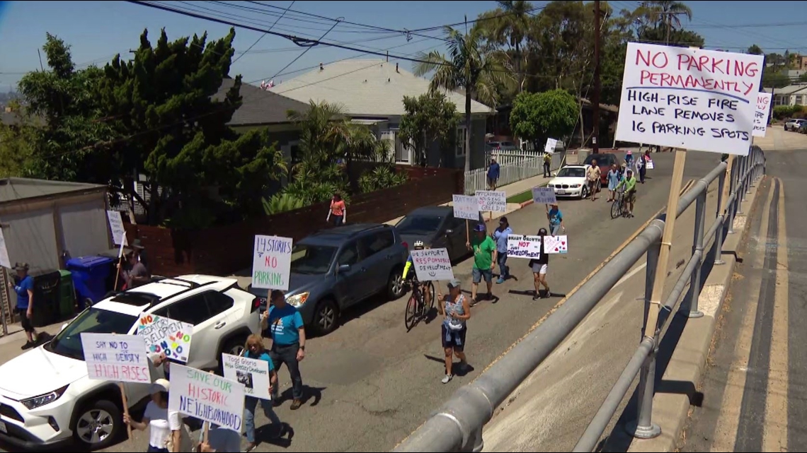 South Mission Hills protests planned 14-story high-rise | cbs8.com