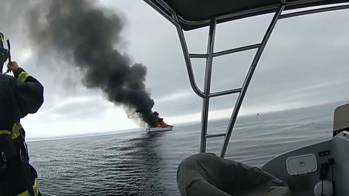 Coast Guard suspends search efforts for missing boat fire victim | cbs8.com