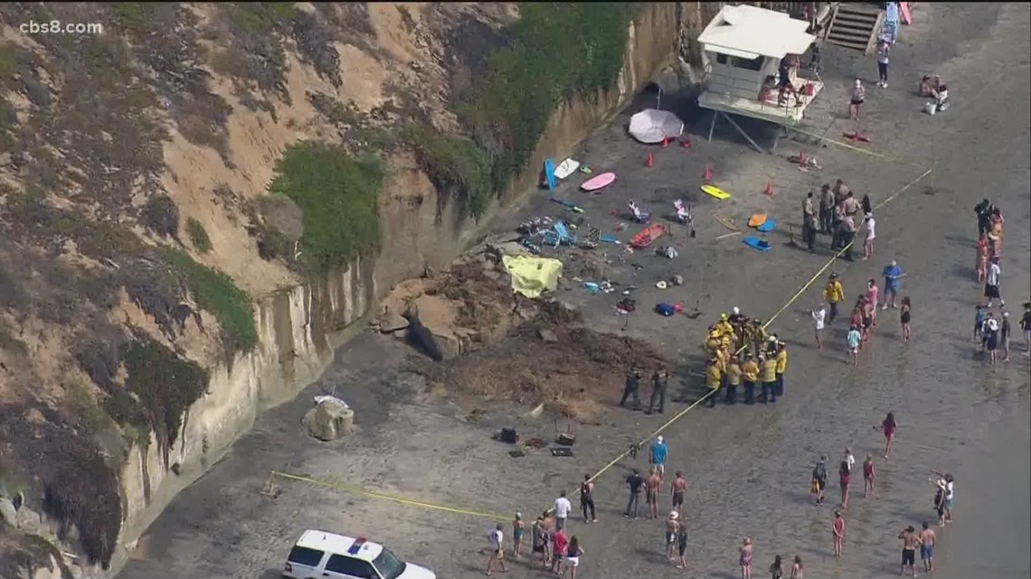 1 year after bluff collapse tragedy in Leucadia few improvements made | cbs8.com