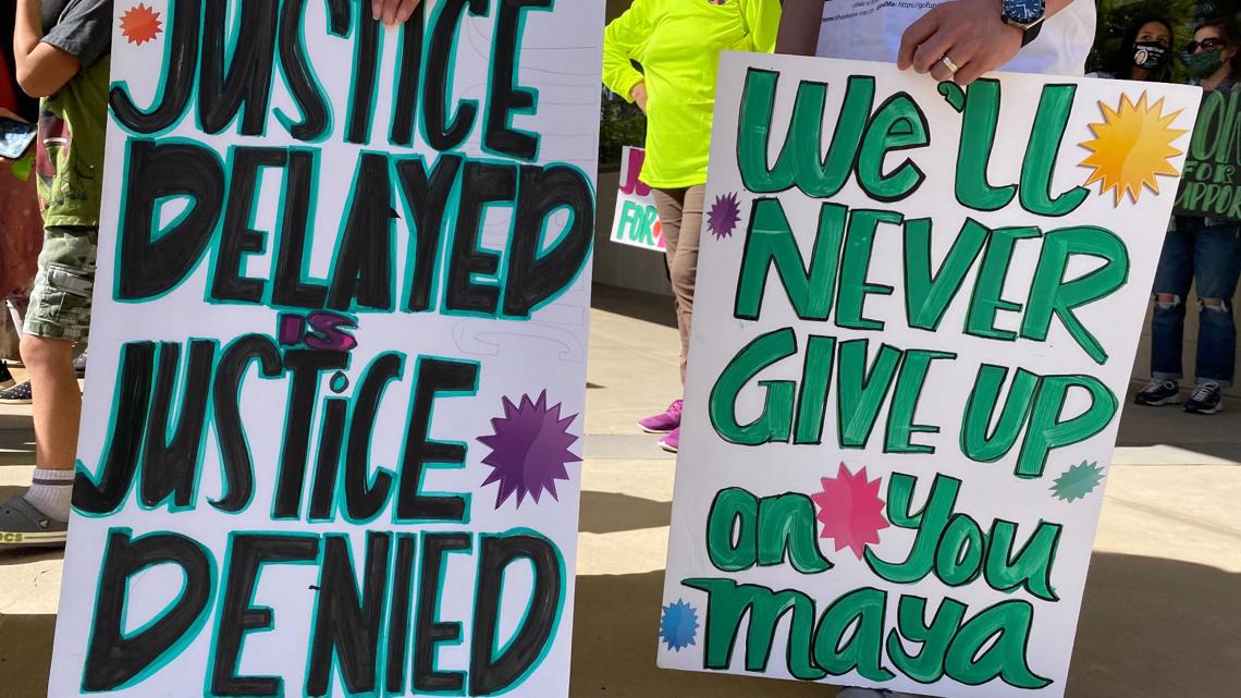 Maya Millete family rallies in front of Chula Vista Police Dept | cbs8.com