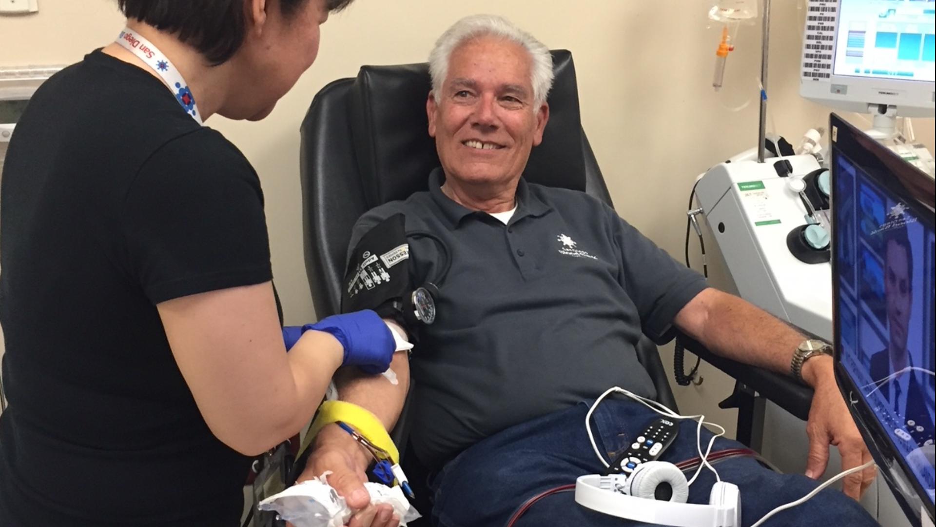 San Diego's Jim Walker donates 170 gallons of blood in 55-year journey ...