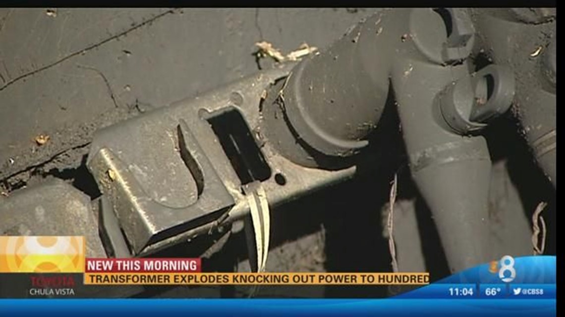 Transformer explodes knocking out power to hundreds | cbs8.com