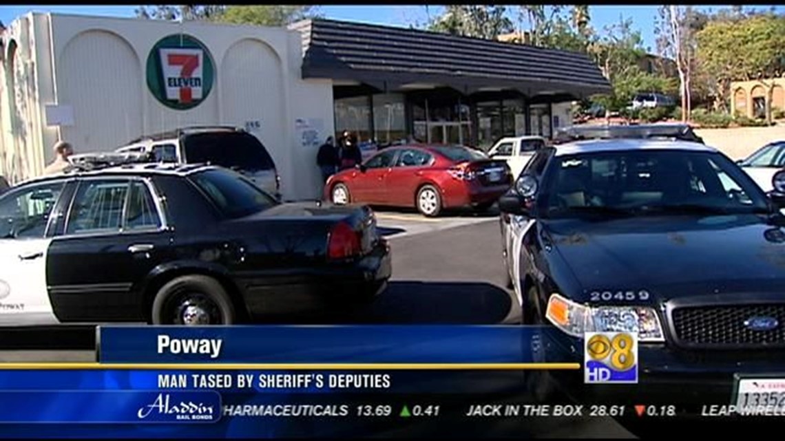 Man tased by sheriff's deputies in Poway | cbs8.com