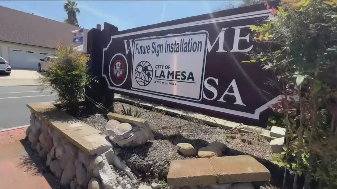 La Mesa welcome sign in disrepair | cbs8.com