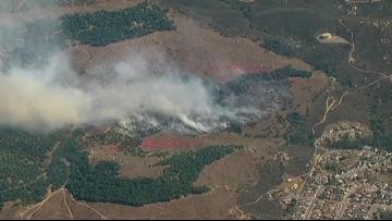 Brush fire, smoke, flames in East San Diego | cbs8.com