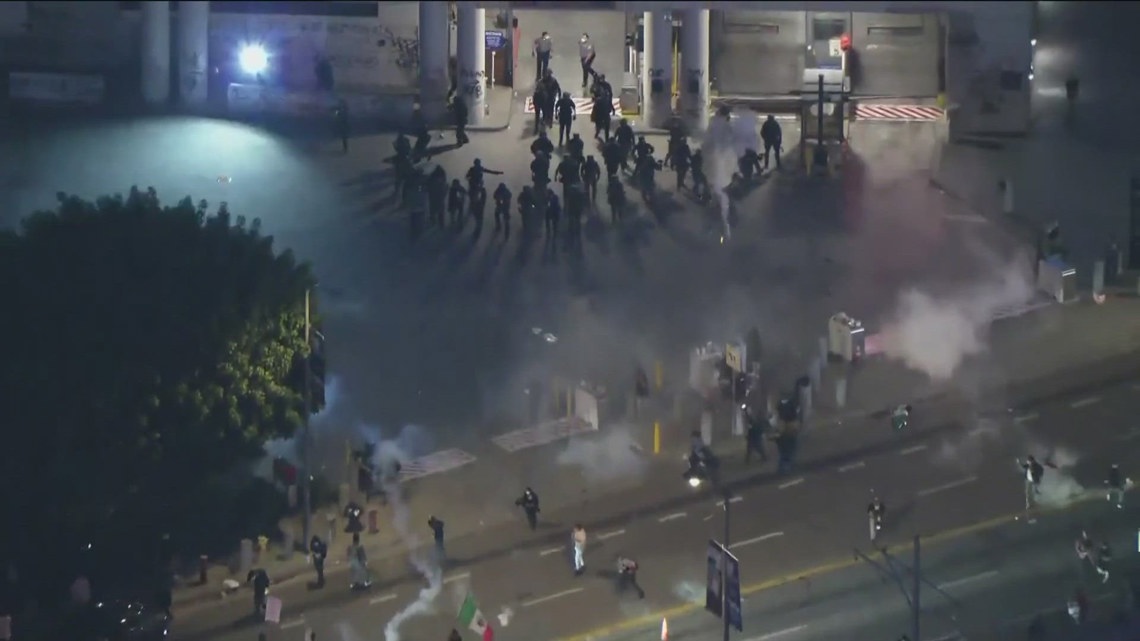 Violent Confrontations Continue In Los Angeles May Deploy Troops From