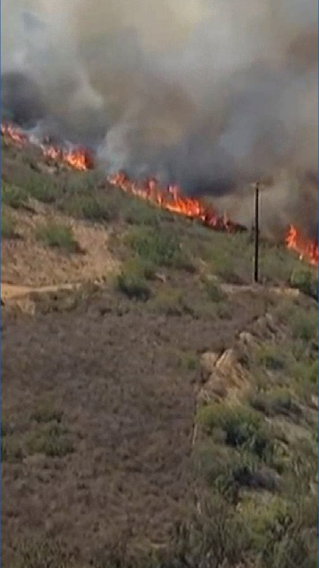 Brush fire, smoke, flames, any evacuations, map in Rancho Bernardo, San ...