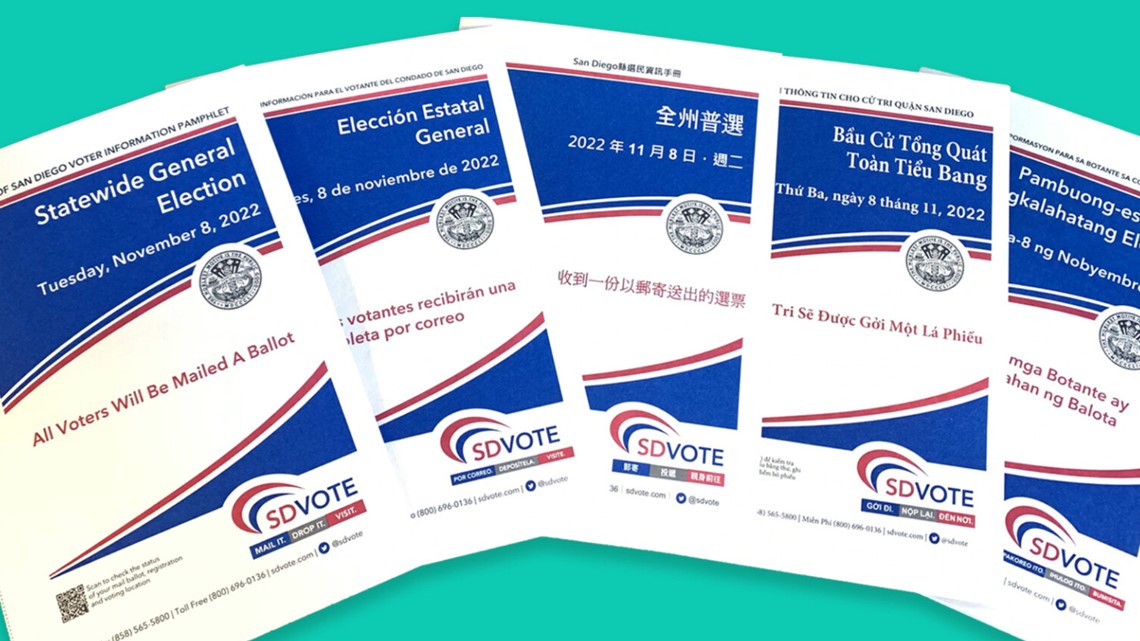 Voter information pamphlets go out for November general election | cbs8.com