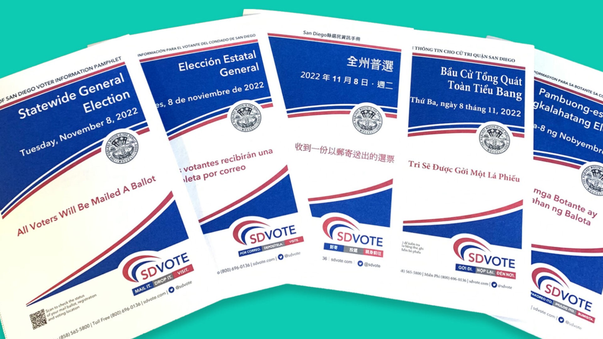 Voter information pamphlets go out for November general election | cbs8.com