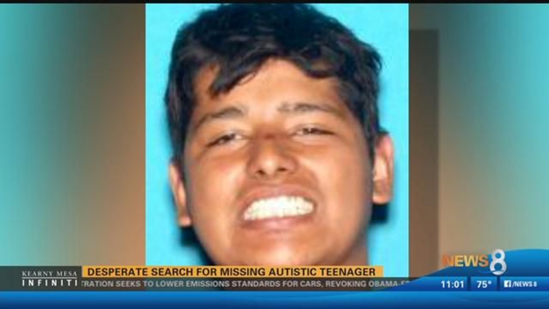 Desperate search for missing Autistic teenager | cbs8.com