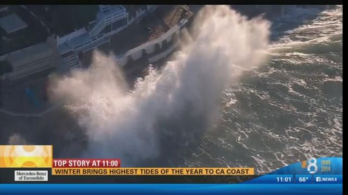Extremely high 'King Tide' hits California coast | cbs8.com
