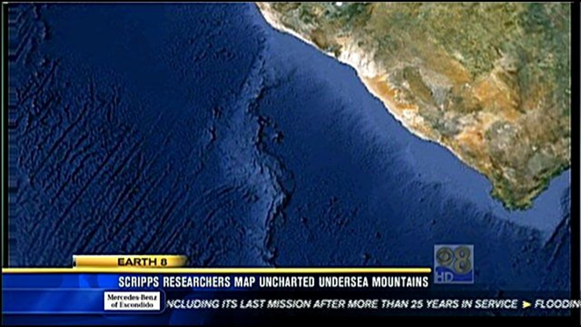 Scripps researchers map uncharted undersea mountains | cbs8.com