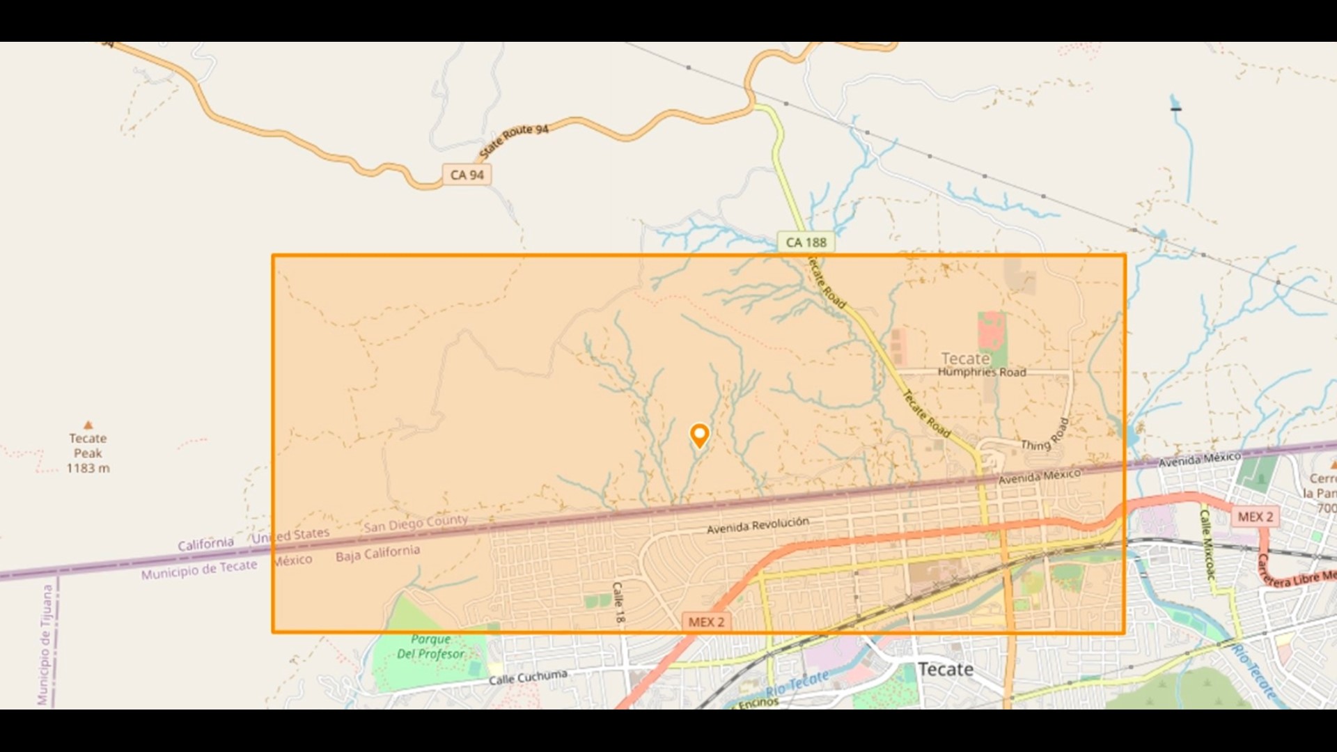 Border 21 Fire | Brush fire near U.S. - Mexico border near Tecate ...