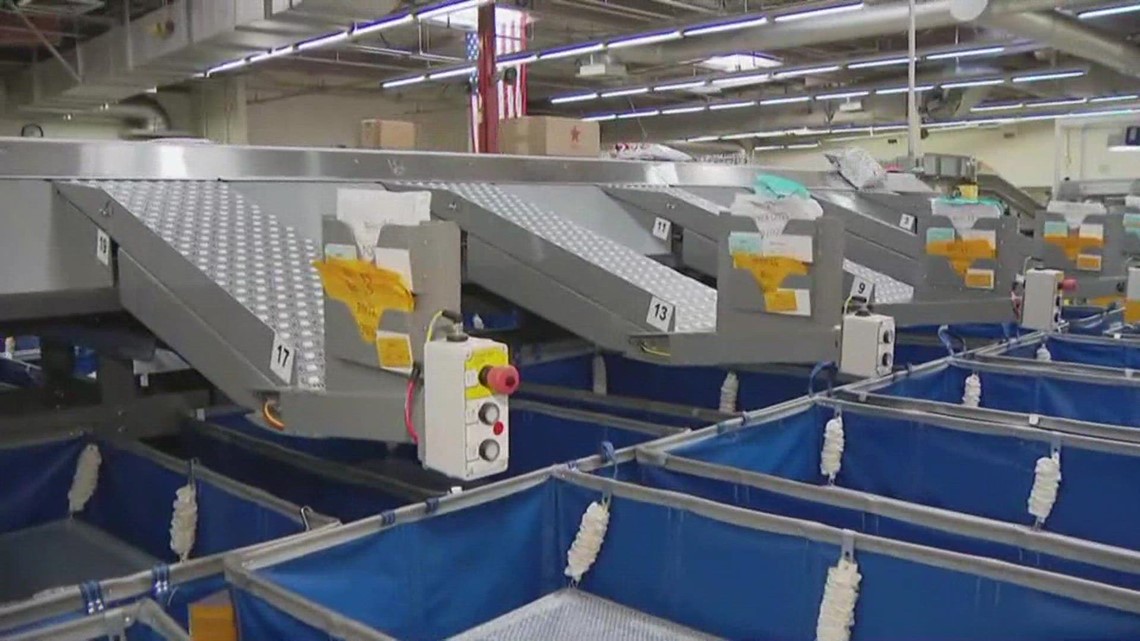 USPS gets new sorting machines ahead of holidays | cbs8.com