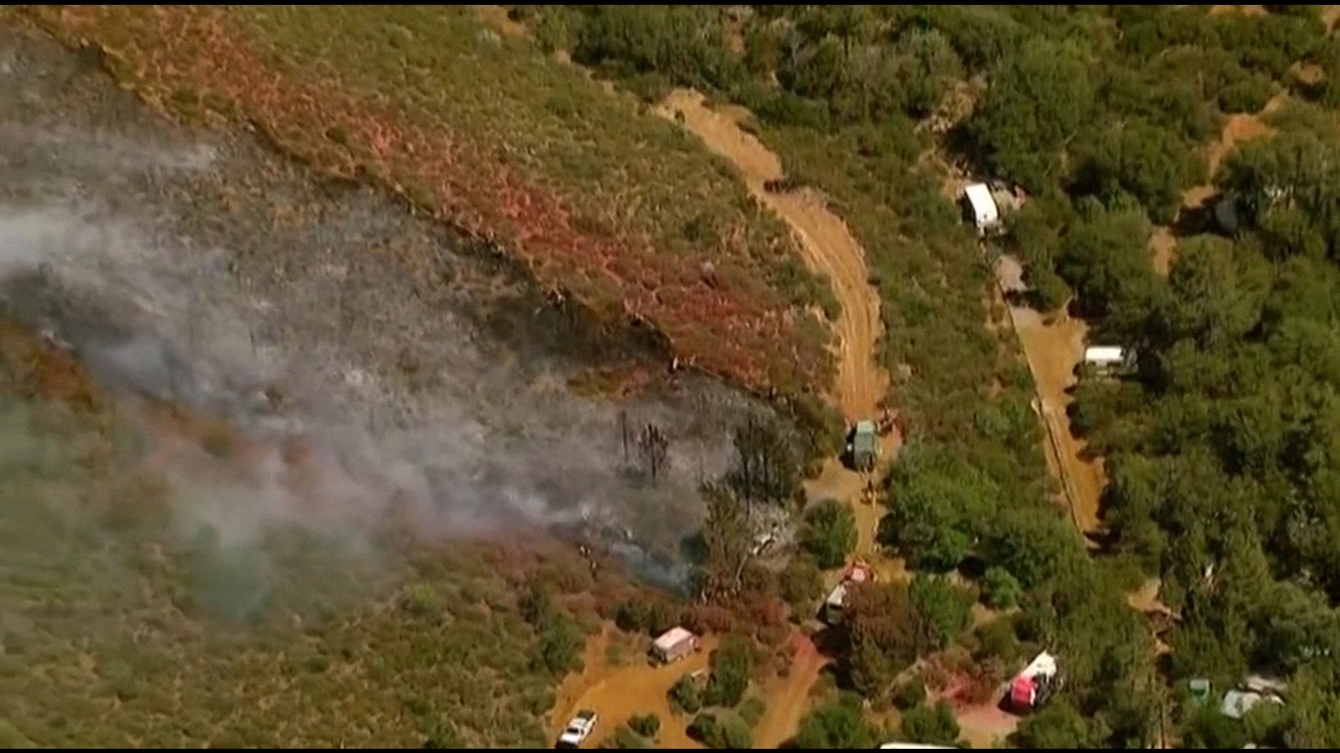 Brush fire, smoke, flames, any evacuations, map in Julian off SR-79 | cbs8.com