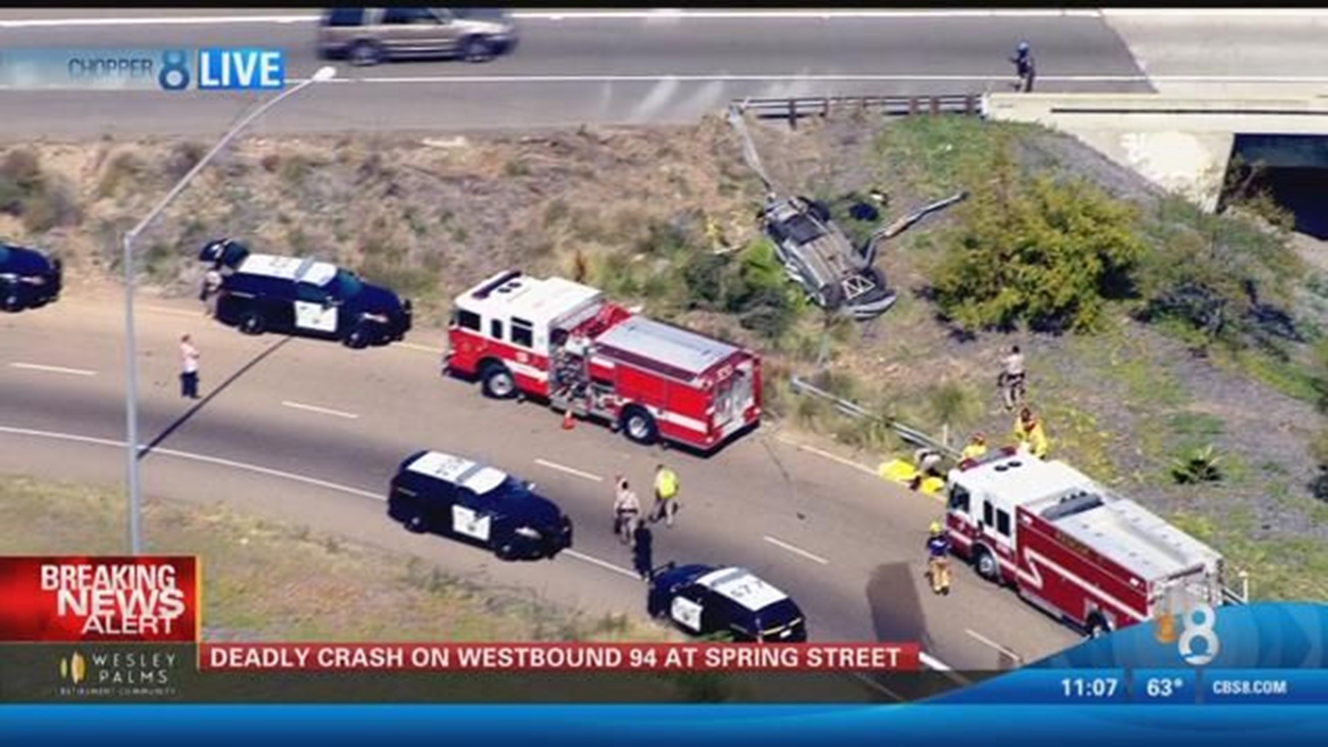 Deadly crash on eastbound SR-94 in Spring Valley | cbs8.com
