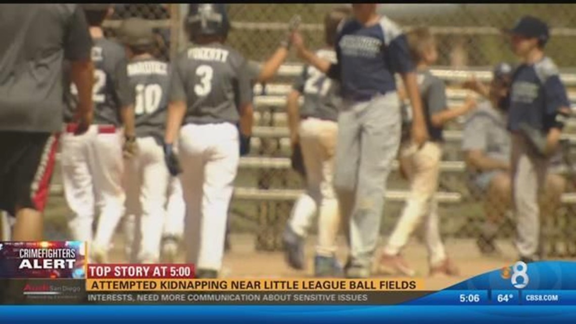 Attempted kidnapping near Little League ball fields | cbs8.com