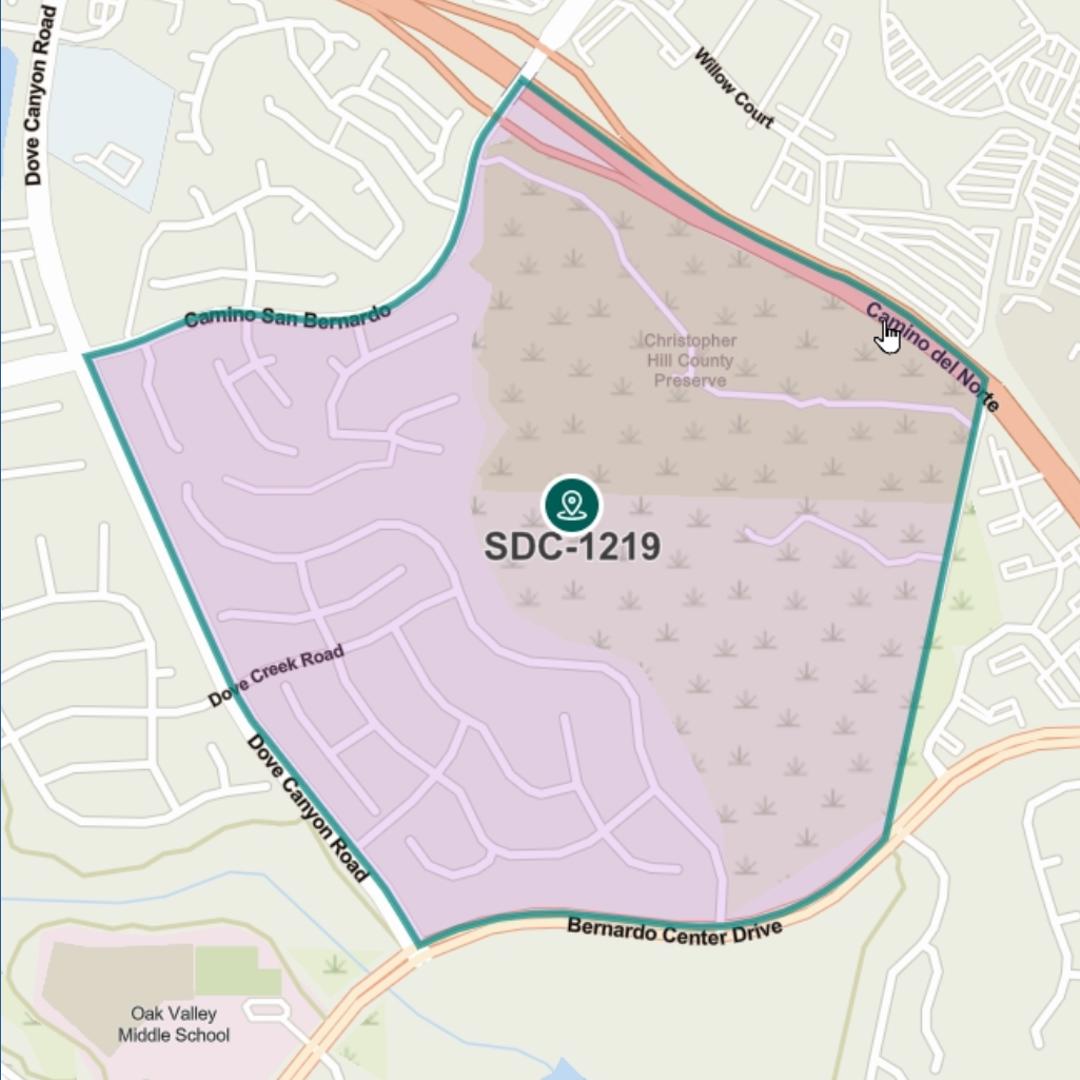 Brush fire, smoke, flames, any evacuations, map in Rancho Bernardo, San ...