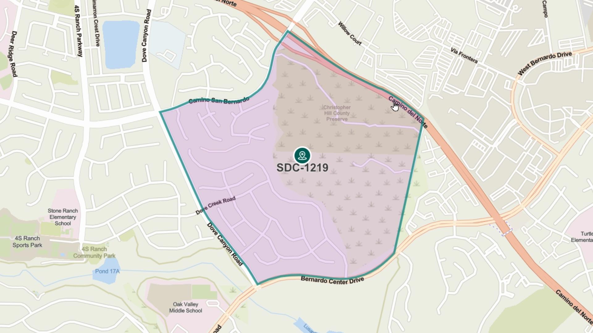 Brush fire, smoke, flames, any evacuations, map in Rancho Bernardo, San ...