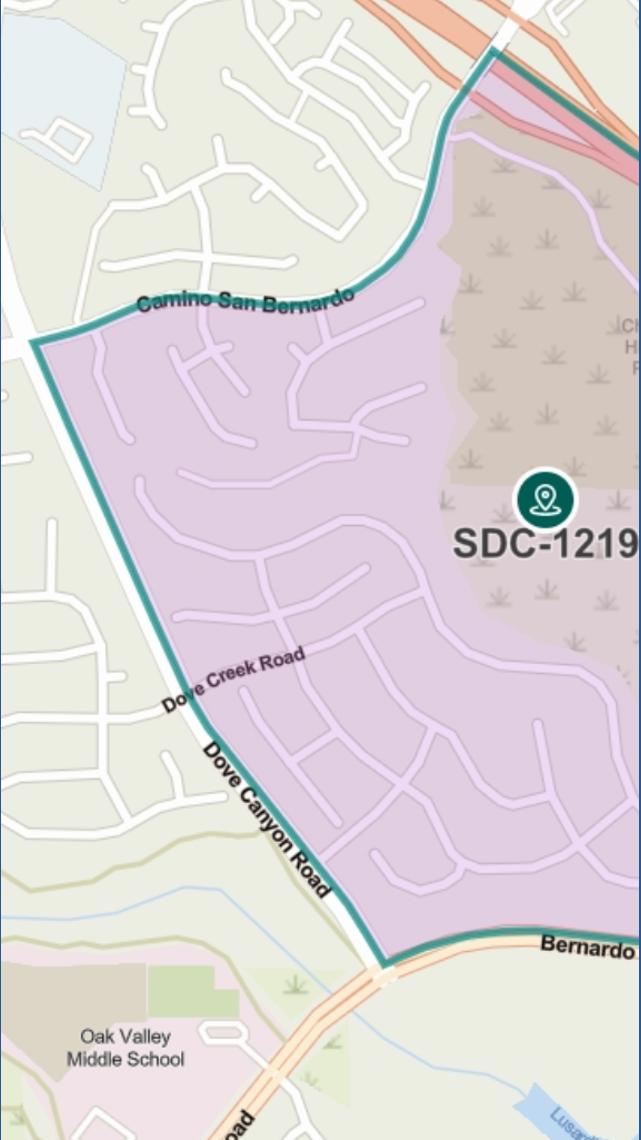 Brush fire, smoke, flames, any evacuations, map in Rancho Bernardo, San ...