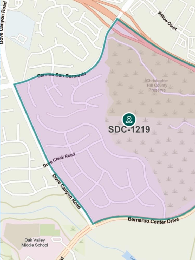 Brush fire, smoke, flames, any evacuations, map in Rancho Bernardo, San ...