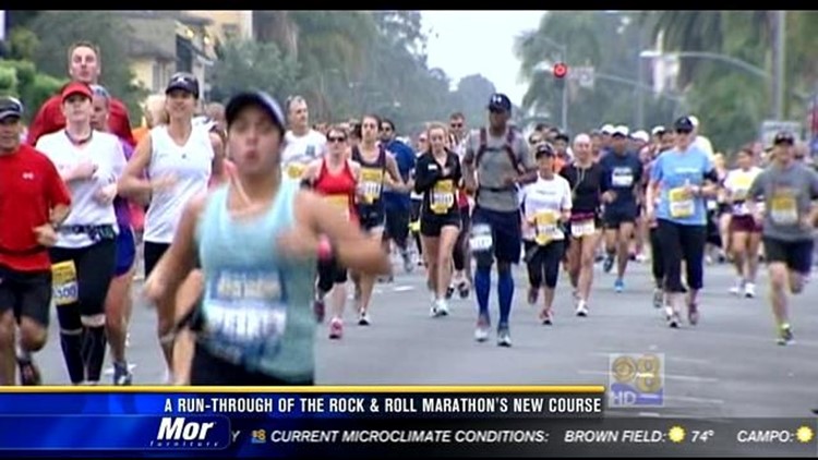 A run-through of the Rock and Roll Marathon's new course | cbs8.com
